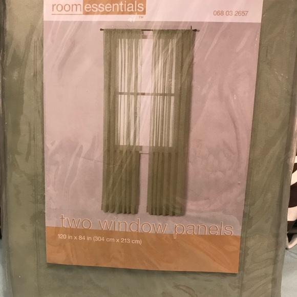 Room Essentials | Accents | Room Essentials Green Window Panels | Poshmark